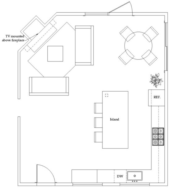 How to Design an Open Concept Kitchen and Living Room